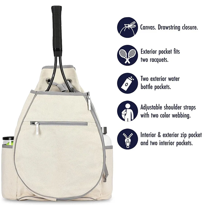 Omaska Custom Logo Tennis Bag Tennis Racquet Bag Stylishlarge Capacity ...