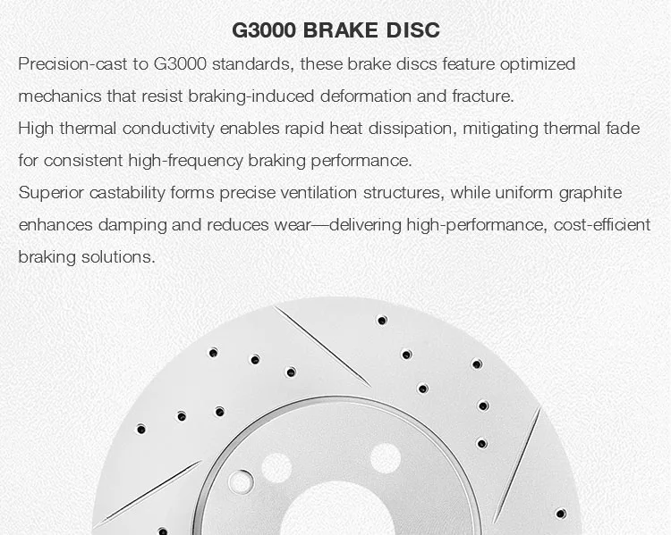 For Rear Disk Brake Disc HT250/G3000/G3500 for Audi GT Saloon GT RS ...