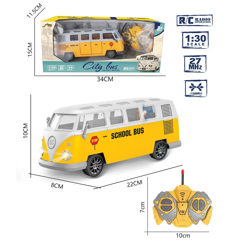Classic Bus RC Buses Toy - Wireless Control Racing Car