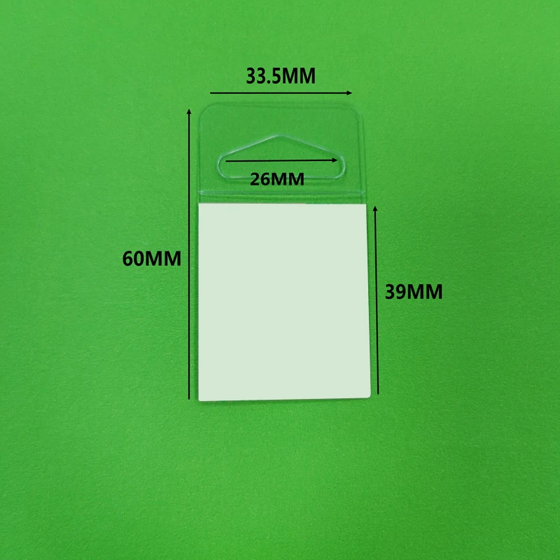 Triangle Hole Hang Tabs - High Quality PET Adhesive Stickers