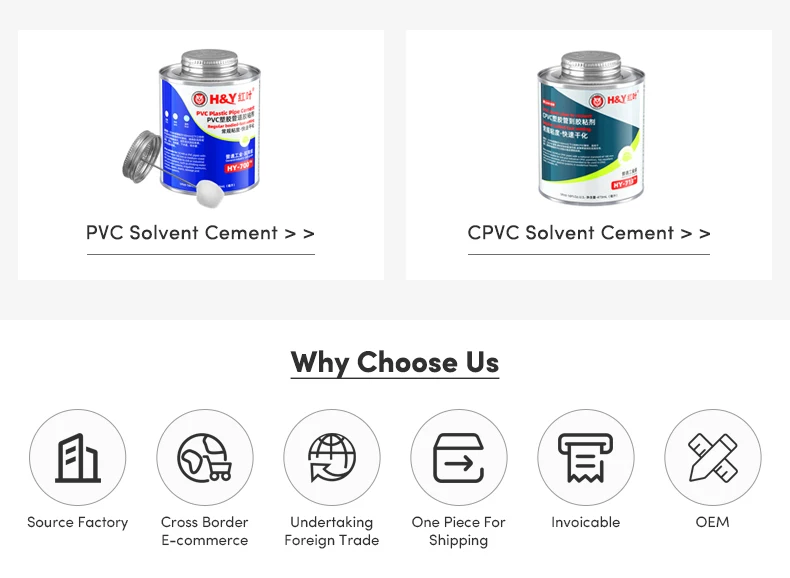 Pvc Cement Adhesive Pvc Solvent Cement High Viscosity Bonding Pvc Pipe ...