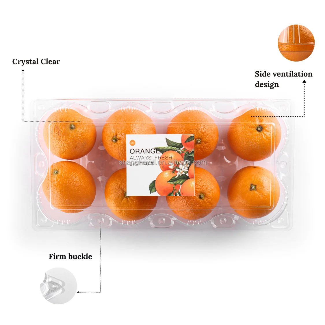 Factory Custom Clear Pet Plastic Blister Apple Peach Pear Orange ...