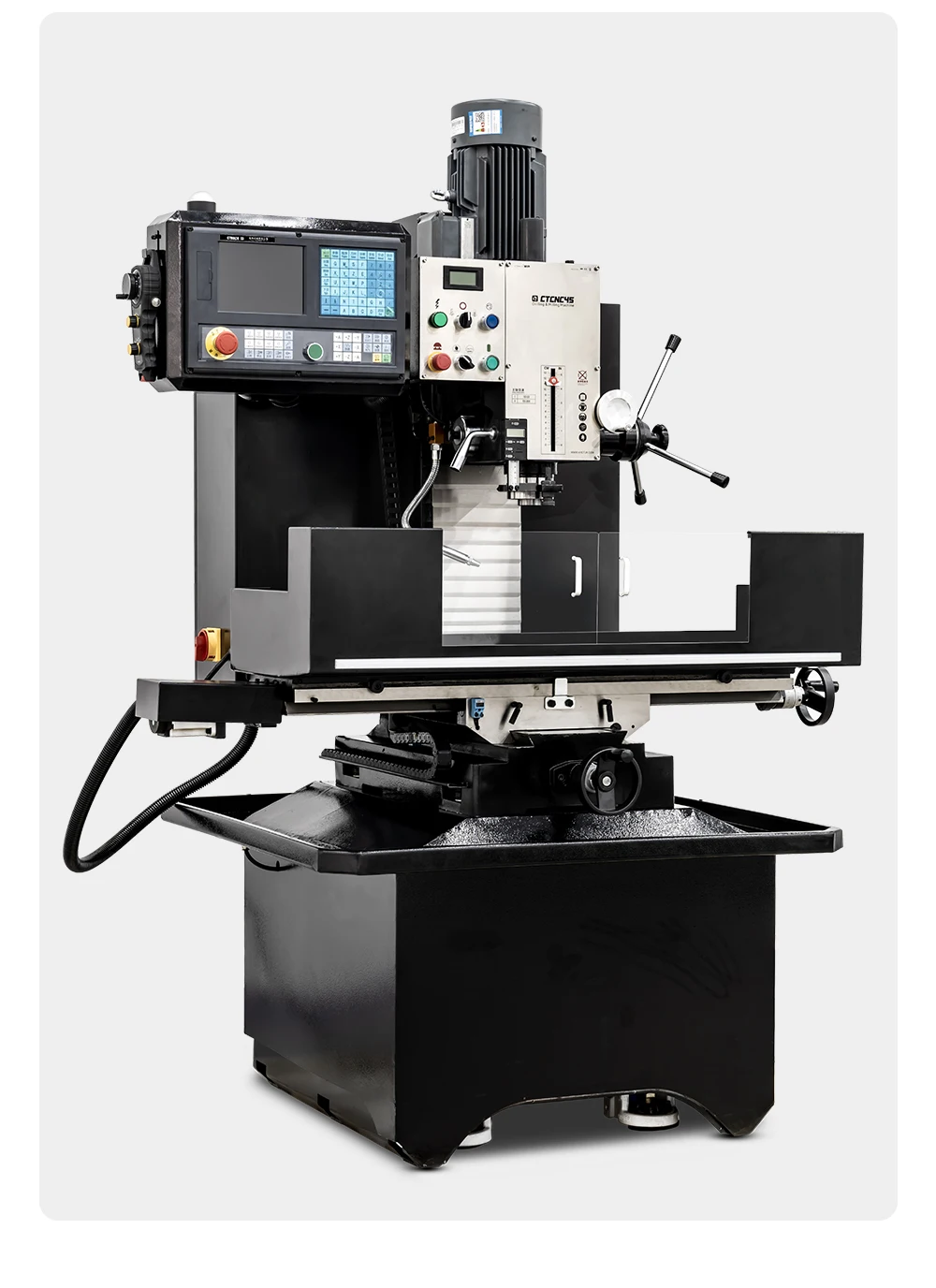 7045 Mini CNC Metal Mill Drill Machine Large Worktable School Factory ...