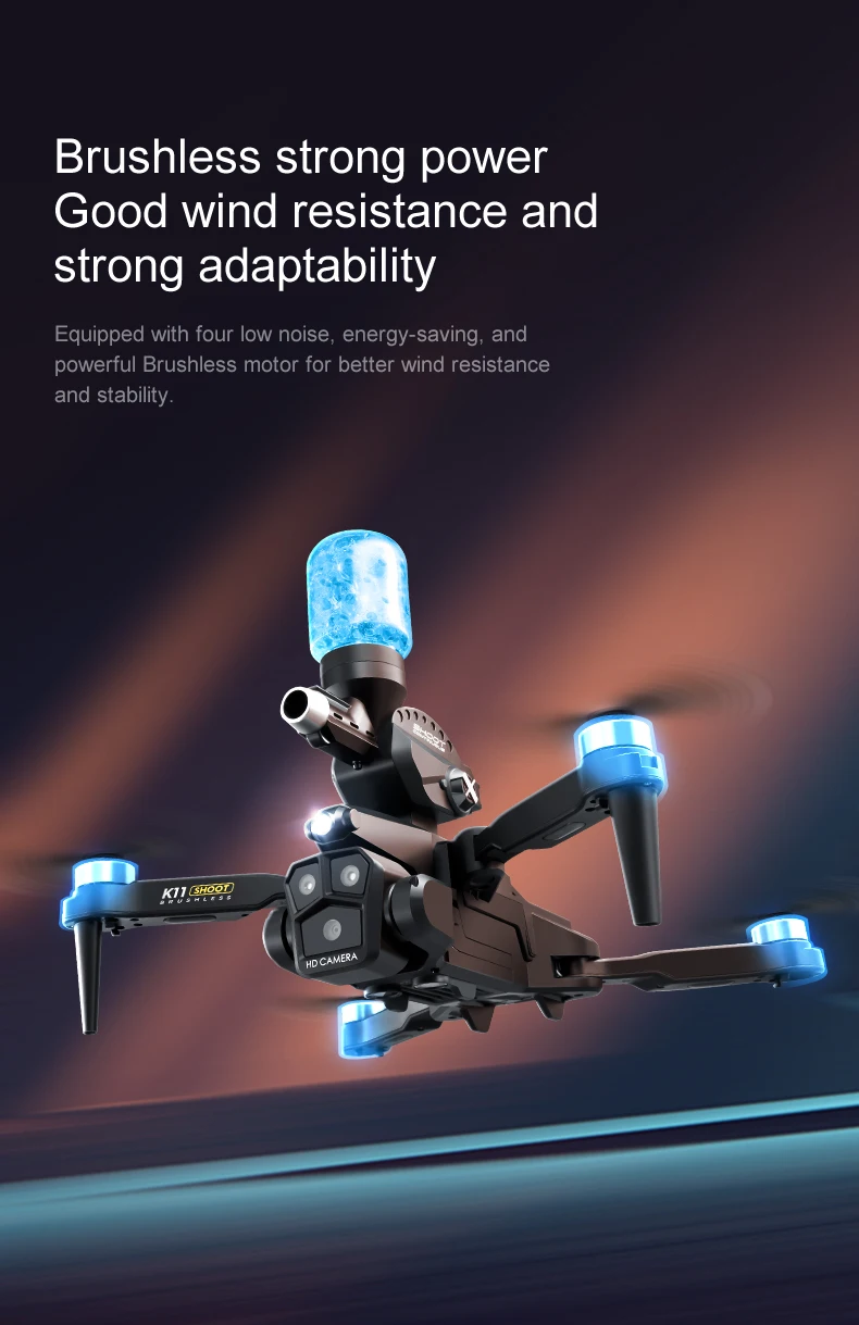XKJ K11 MAX Folding Brushless Quadcopter Drone with Remote Control ...