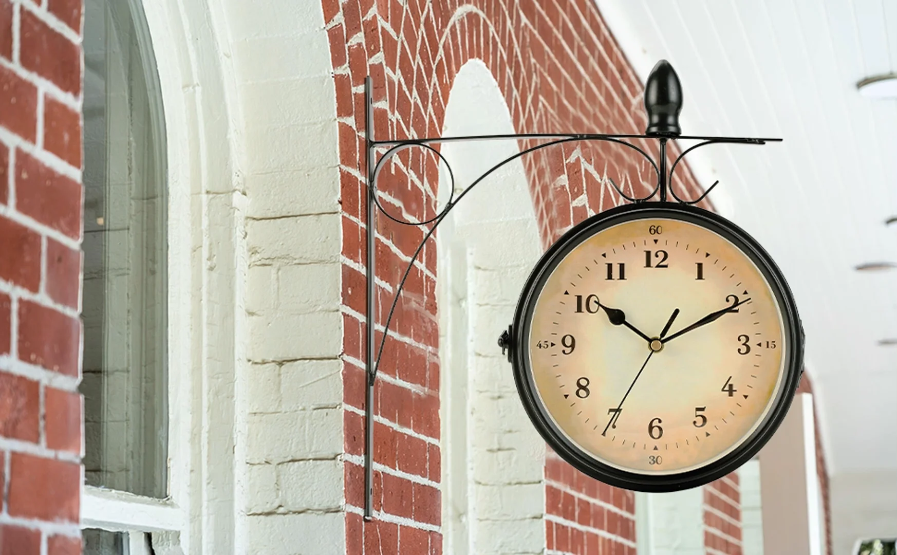 Hanging Digital Clock Battery Operated Waterproof Wall Clock For Home ...