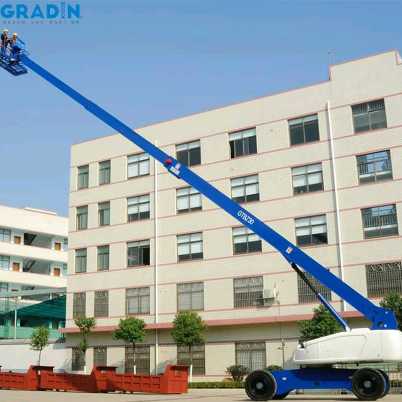 Ce Certification 30m Hydraulic Manlift Boom Lift Work Platforms ...