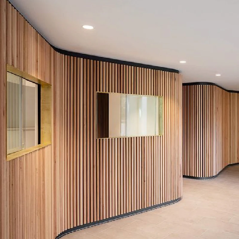 Slat Wood Acoustic Panel for Indoor Beautiful Decoration Acoustic ...