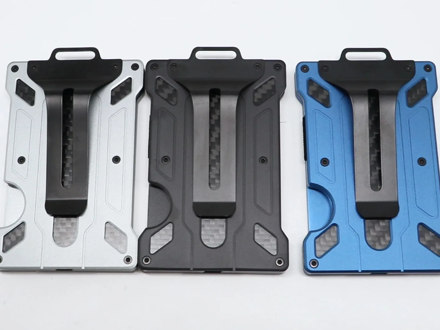 Slim Carbon Fiber Rfid Blocking Minimalist Aluminum Credit Card Wallet ...