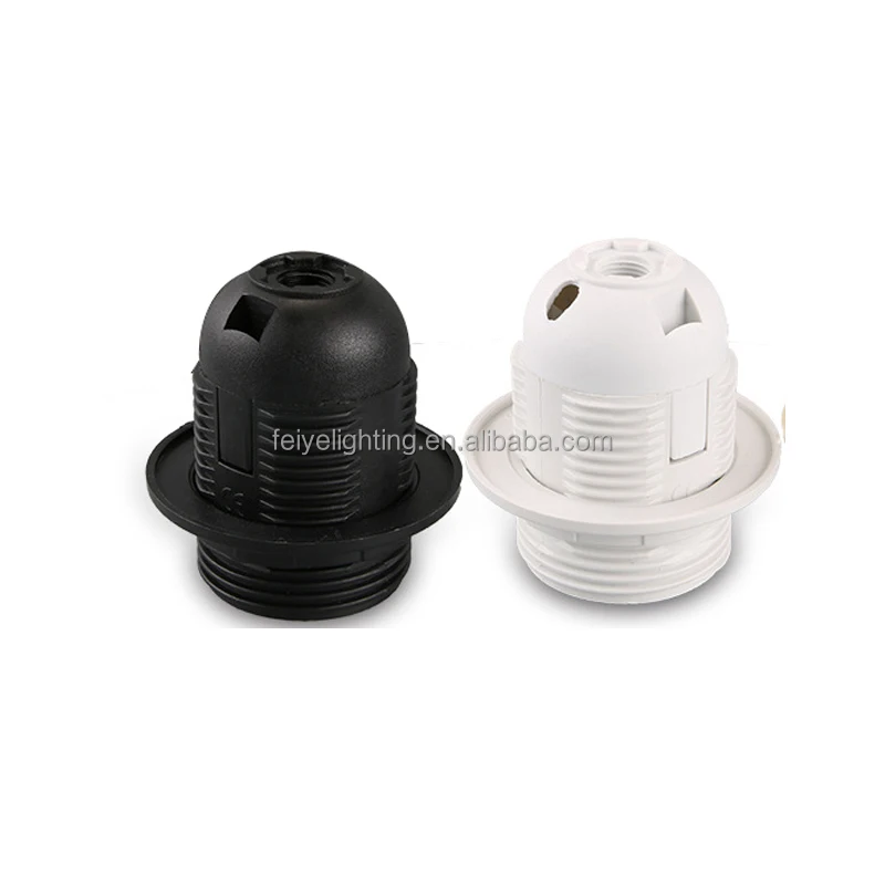Full Screw Plastic Lamp Socket E27 Edison Style Bulb Holder