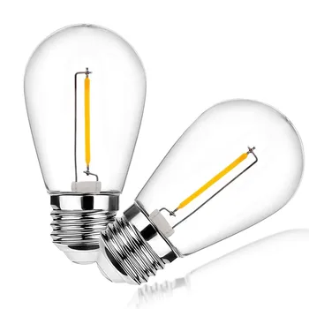 1w 2w 4w S14 Led Bulbs E26 E27 Base Warm White Color Temp 2700k/2200k ...