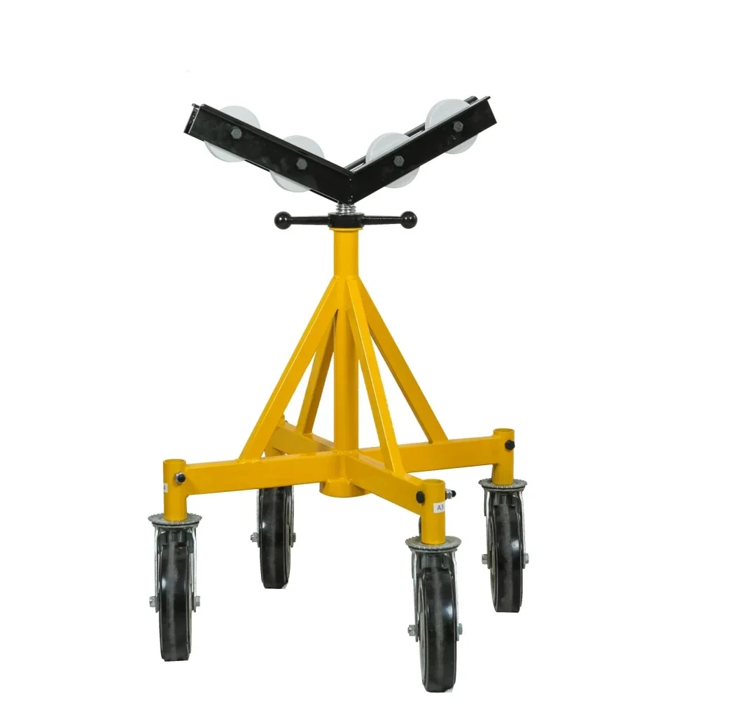 H405 Four Wheels Roller Head Pipe Stand Industrial Professional ...