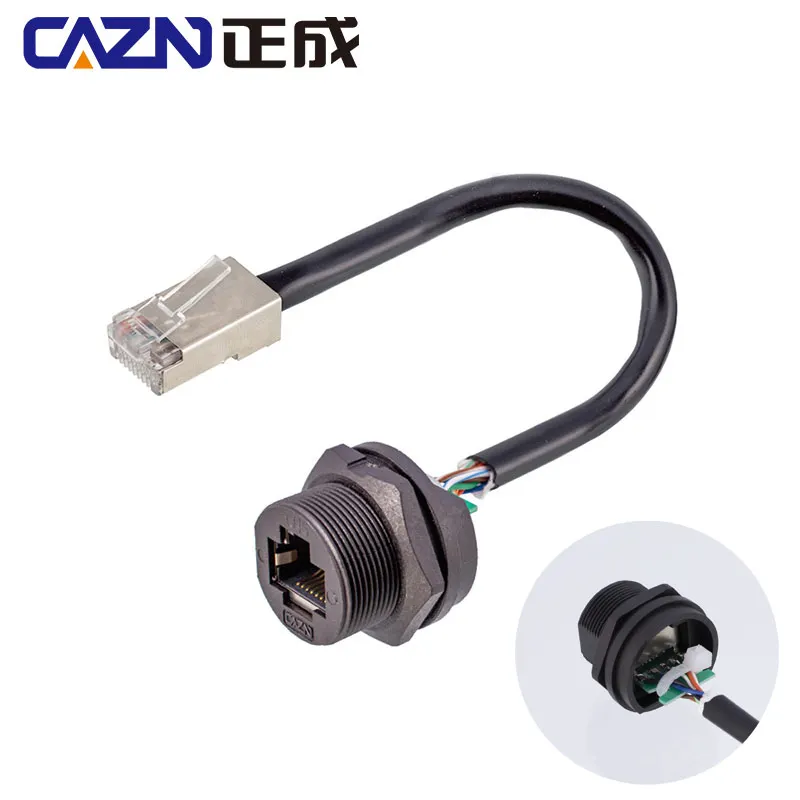 RJ11 connector, PANEL MOUNT waterproof or weatherproof RJ45 female M25 ...