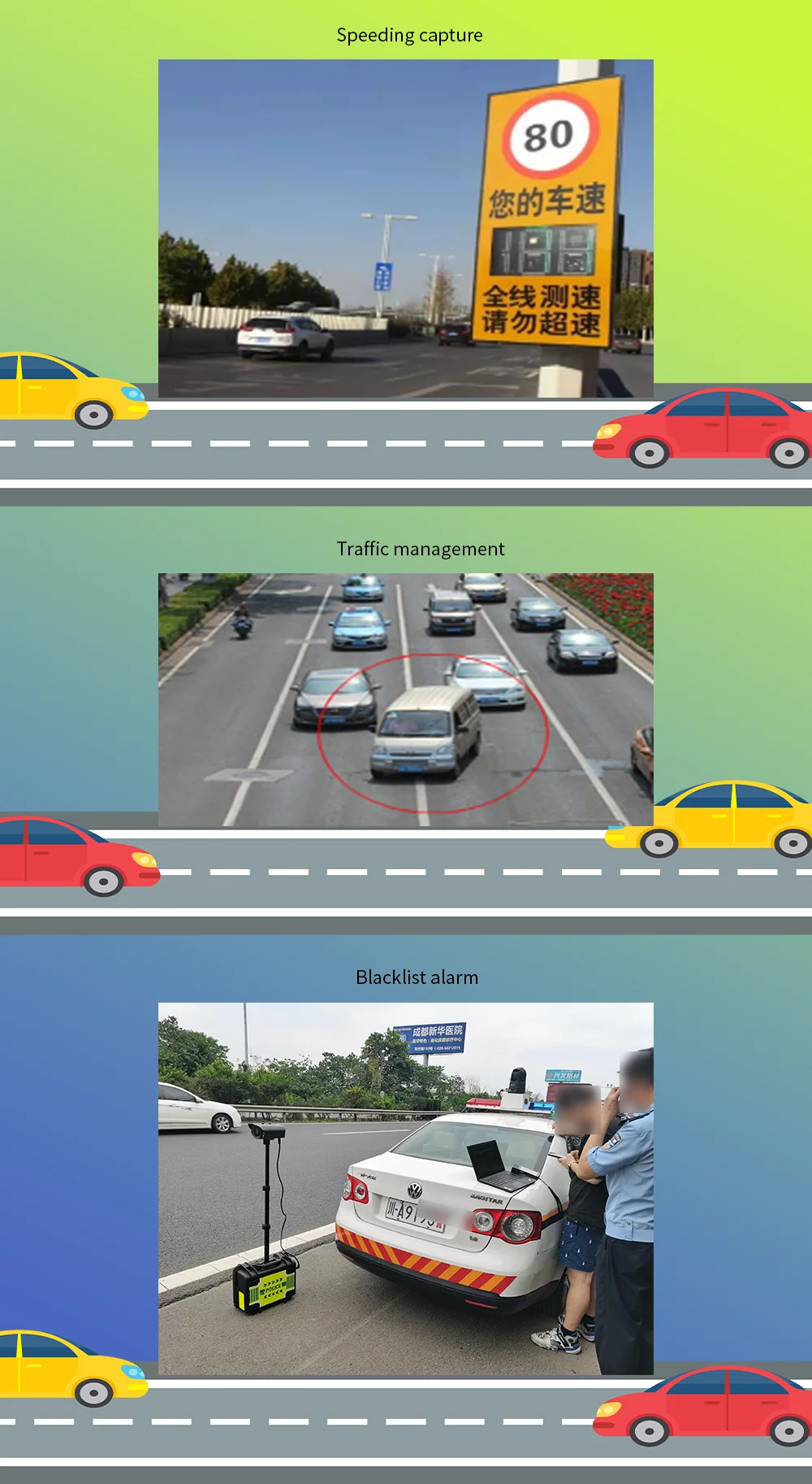 Hot Sales 4G/WIFI Infrared Portable Camera Speed radar System for ...