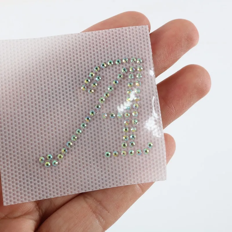 Initial Letters Alphabets 1pc Hot Fix Dmc Rhinestone Diy English ...