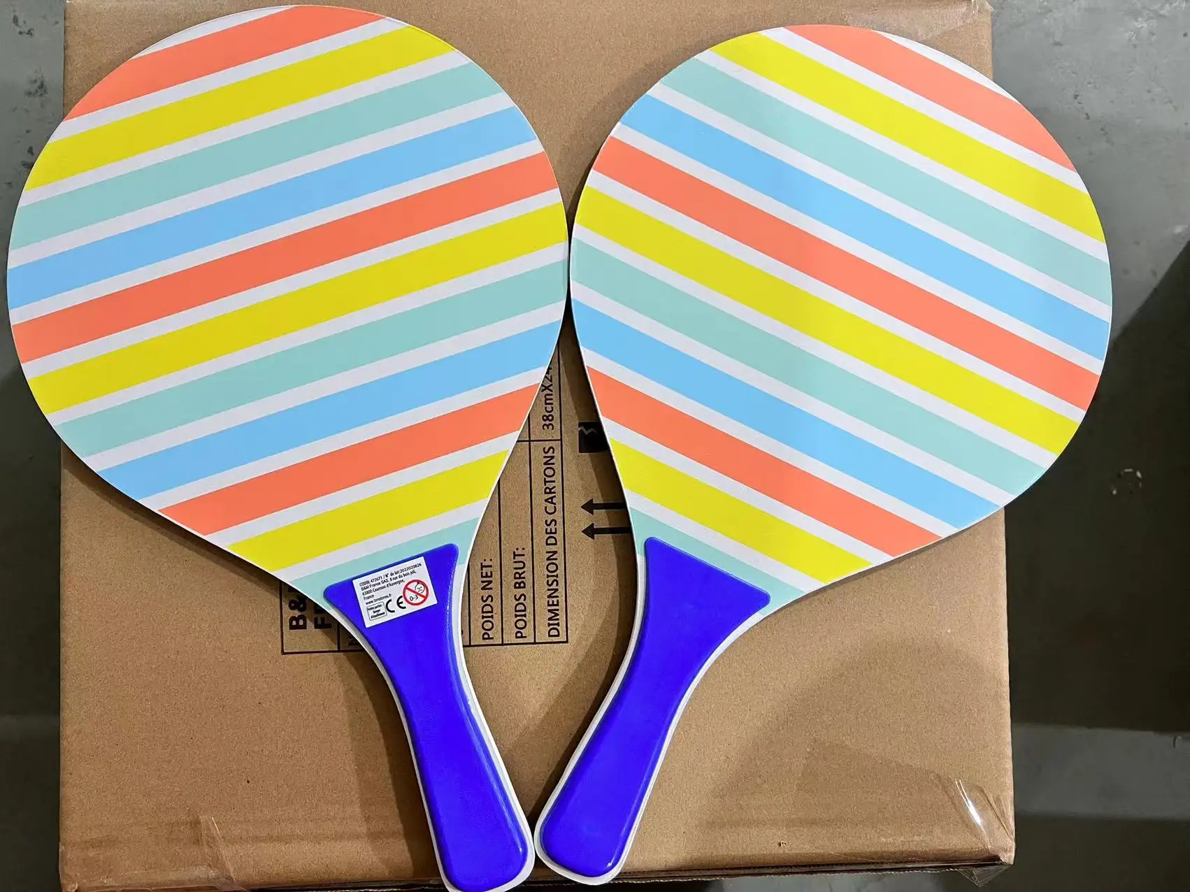 Custom Wood Beach Tennis Bat Ball Set Wooden Beach Paddle Racket Beach ...