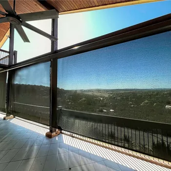 16x14/17x20mesh Tuff Screen Heavy-duty Pool Screen Exterior Retractable ...