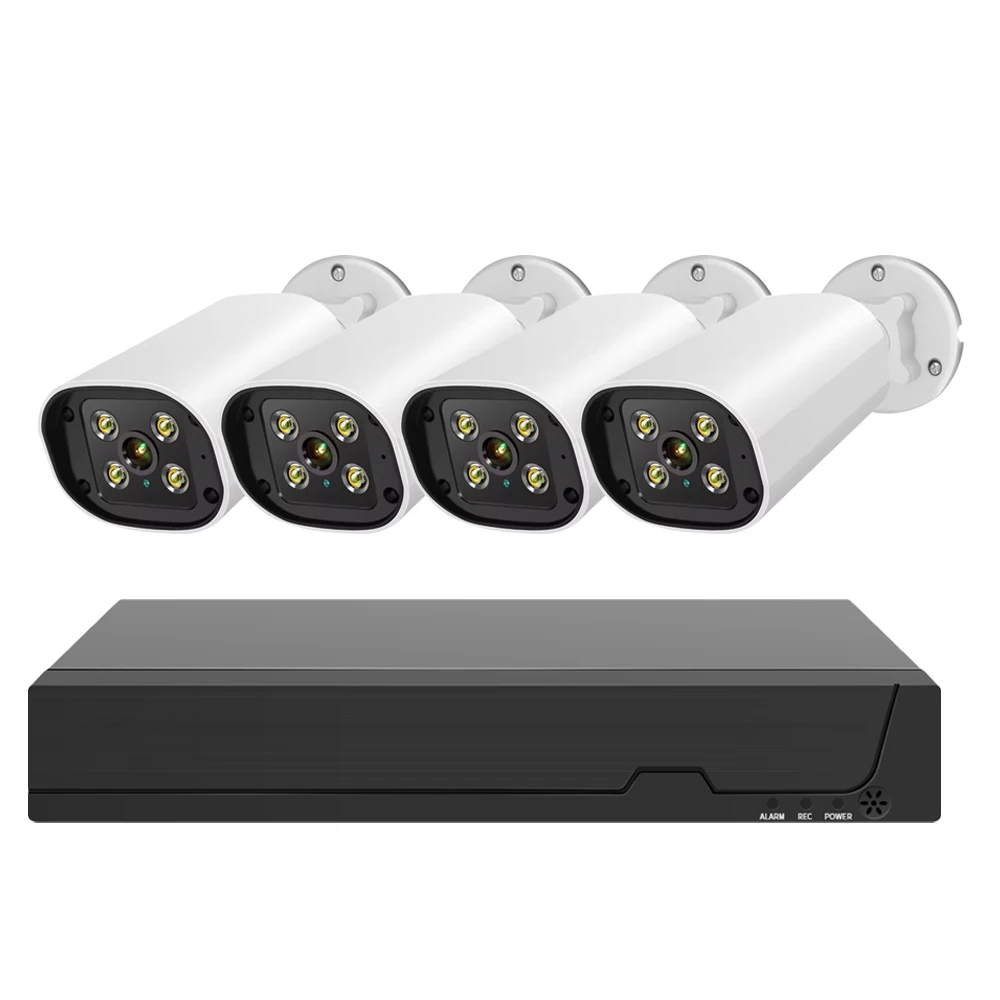 HD 4K AI Smart CCTV Security System 8MP NVR Video Surveillance Kit with ...