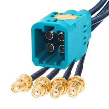 Mini Fakra Male Jack 4-pin To Sma Female Quad Harness Coaxial Cable ...