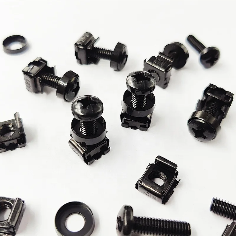 Black 8mm Lock M4 M6 M8 Cage Nut Fastener with Screws| Alibaba.com