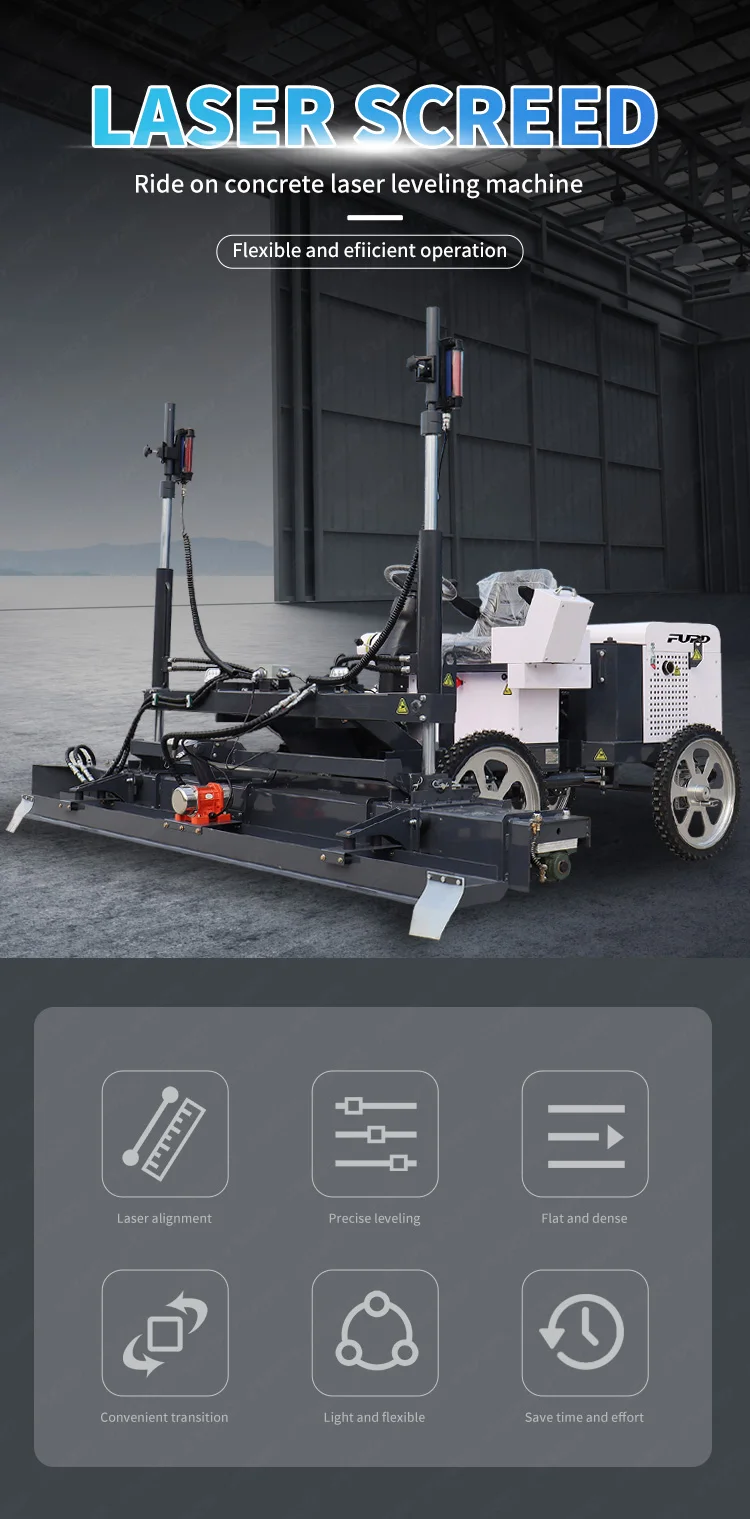 Concrete Vibratory Leveling and Paver Ride-on Asphalt Laser Leveling ...