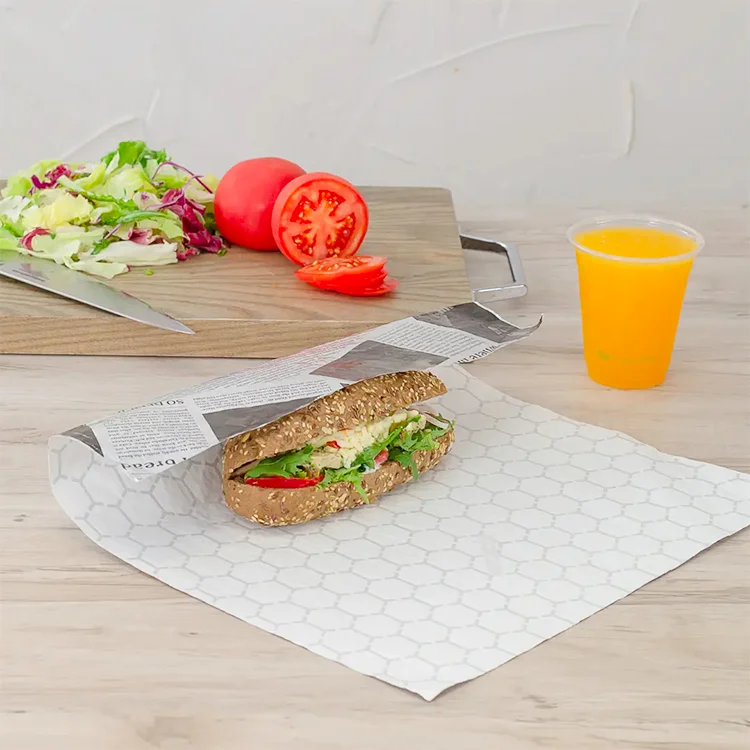 Custom Printed Food Grade Burger Packaging Sheets Aluminum Foil ...