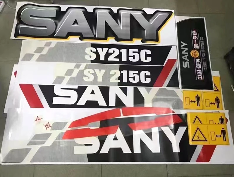 Sany Excavator Full Series Decal for SY215C | Compatible with Cat ...