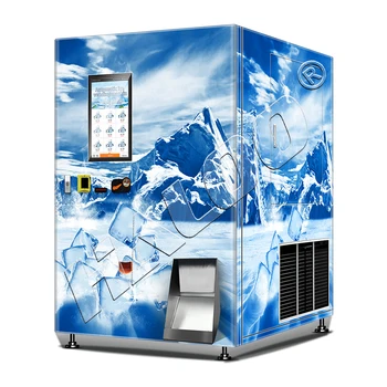 Outdoor Big Capacity Ice Cube Vending Machine Automatic Ice Vending ...