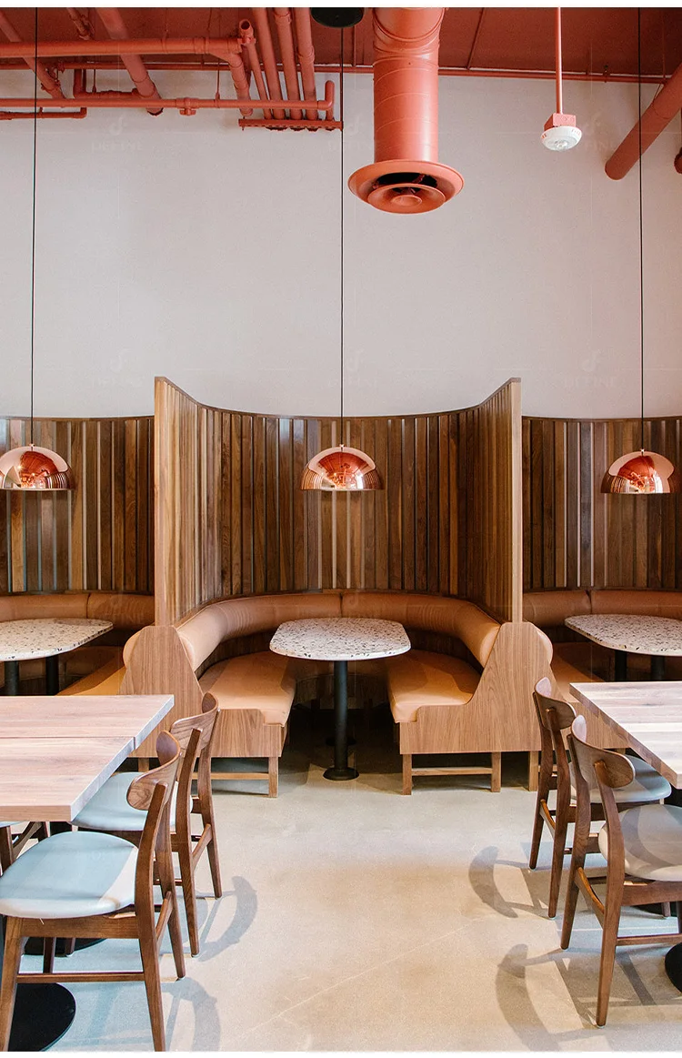 Wholesale Light Luxury Coffee Shop Bench Seating High Back Sofa Sets ...