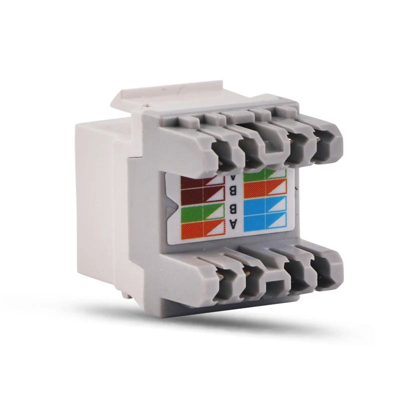 Cat6 Utp Keystone Jack Rj45 Modula Keystone Jack Cat6a Cat5e Toolless ...