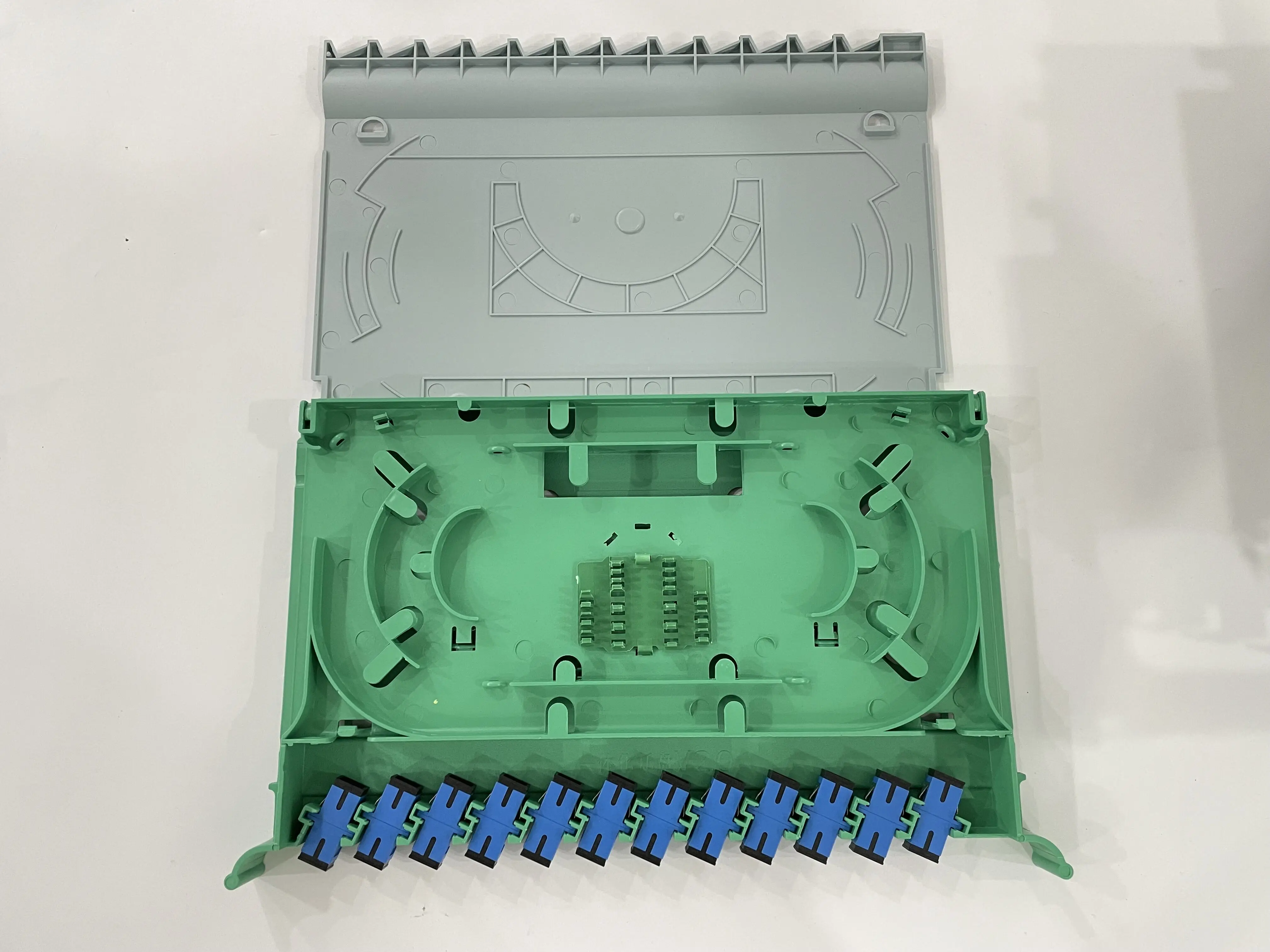 4U Rack Mount 12 24 48 96 144 Core Port ODF with splice tray Optical ...