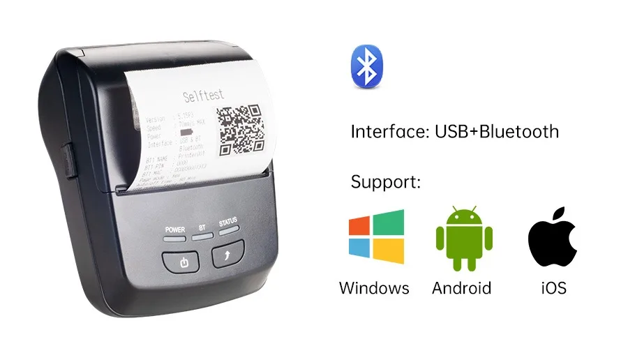 Xprinter Xp-p801a Small Size Mini Receipt Printer Support Missing Paper ...