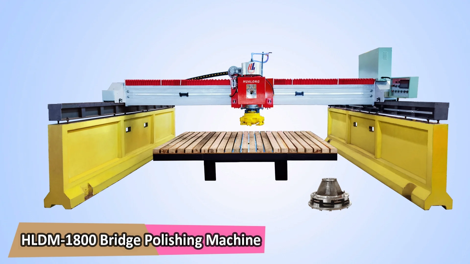 Hualong Machinery Hldm-1800+ Dual Beams Auto Polish Slab Face Automatic ...