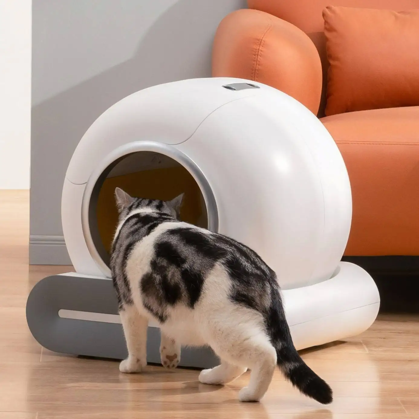 Large Automatic Cat Toilet Litter Box Wit App Remote Control Self ...