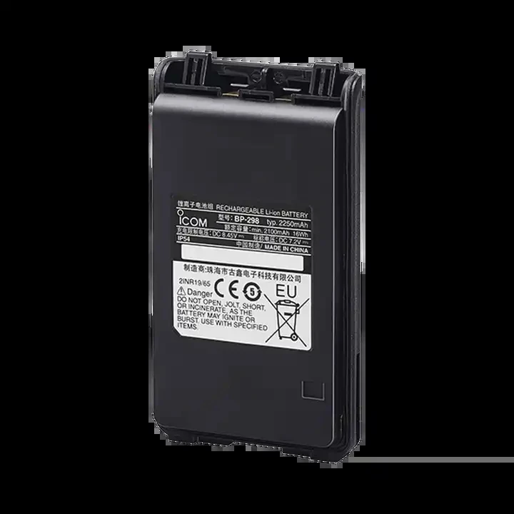 Bp-298 Li-ion Battery Pack 2250mah For Icom Ic-v86 Icf3003 Ic4003 Ham ...