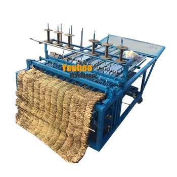 Automatic 1 Meter Reed Mat Making Machine Rice Straw Curtain Mat Sewing ...