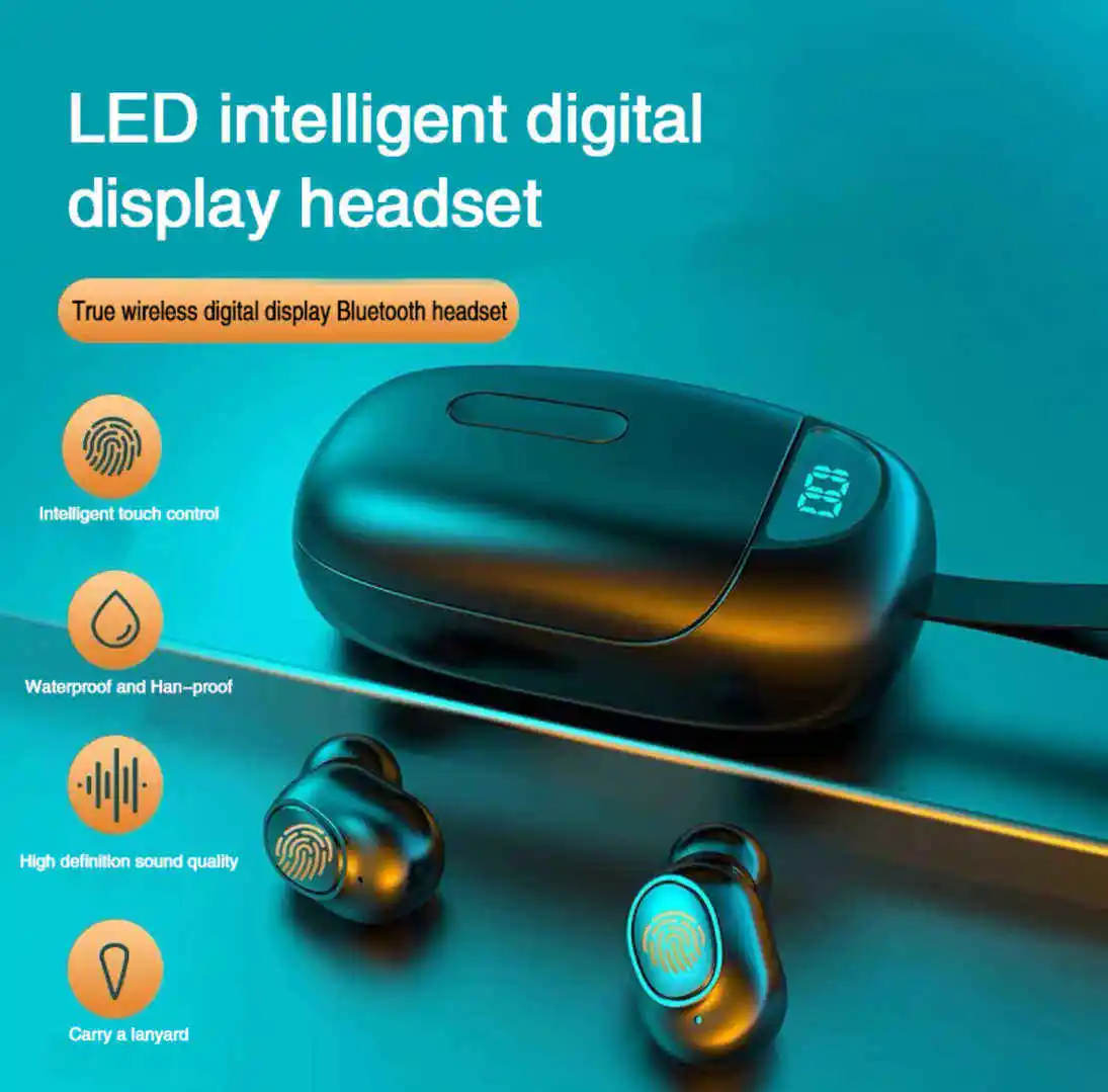 Unique Design Flip Waterproof IPX5 Noise Cancelling LED Display ...