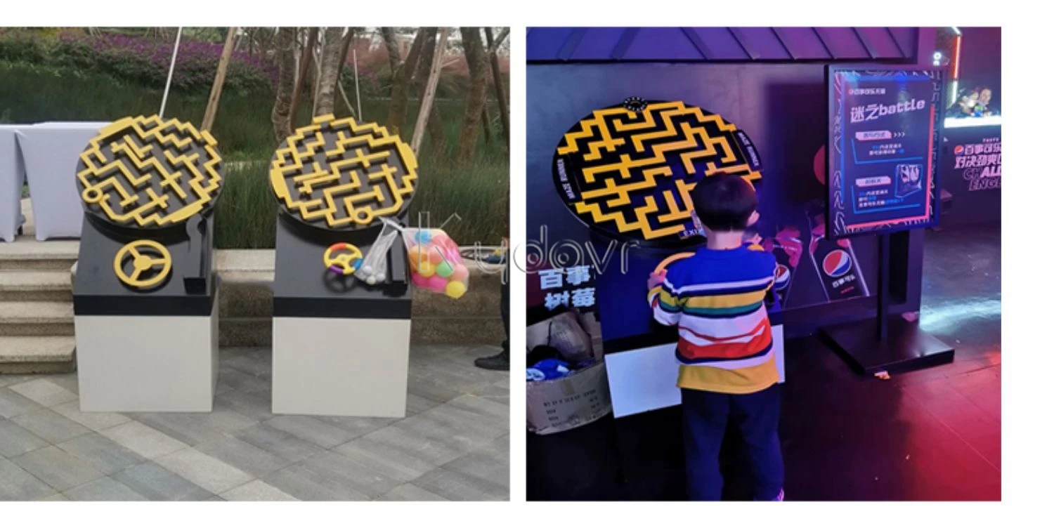 Amusement Park Carnival Booth Funny Puzzle Gravity Reaction Ball Bead ...