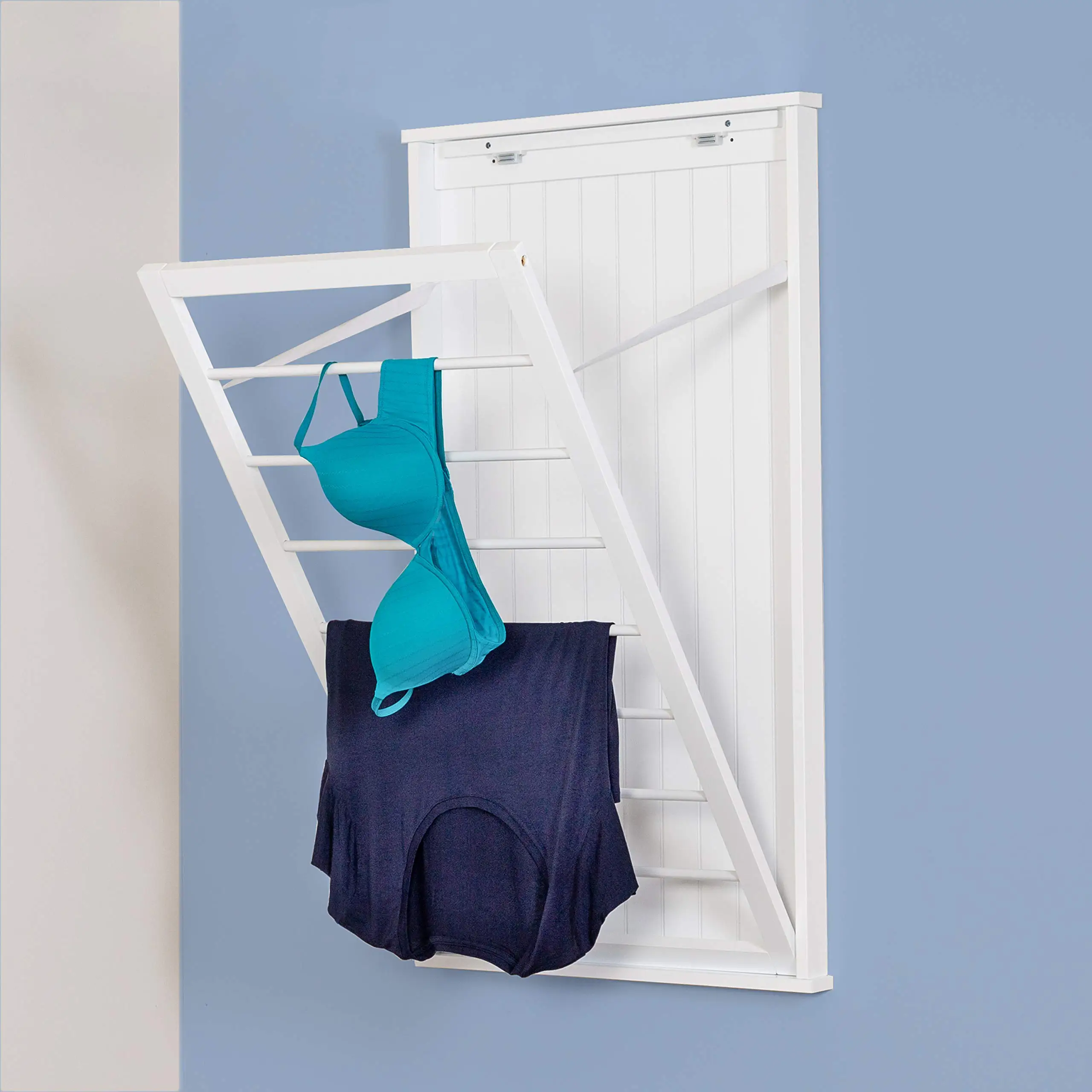 Wall Mounted Drying Rack Storage Clothes Drying Rack Indoor Outdoor for ...