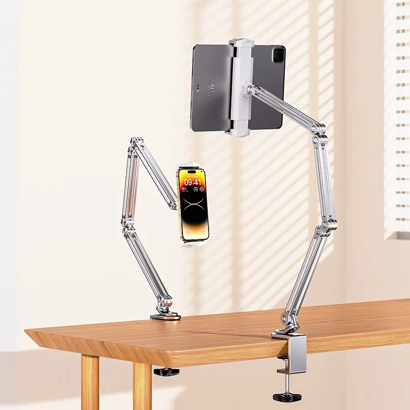 360 Rotating Base Angle Height Adjustable Aluminum Tablet Holder ...