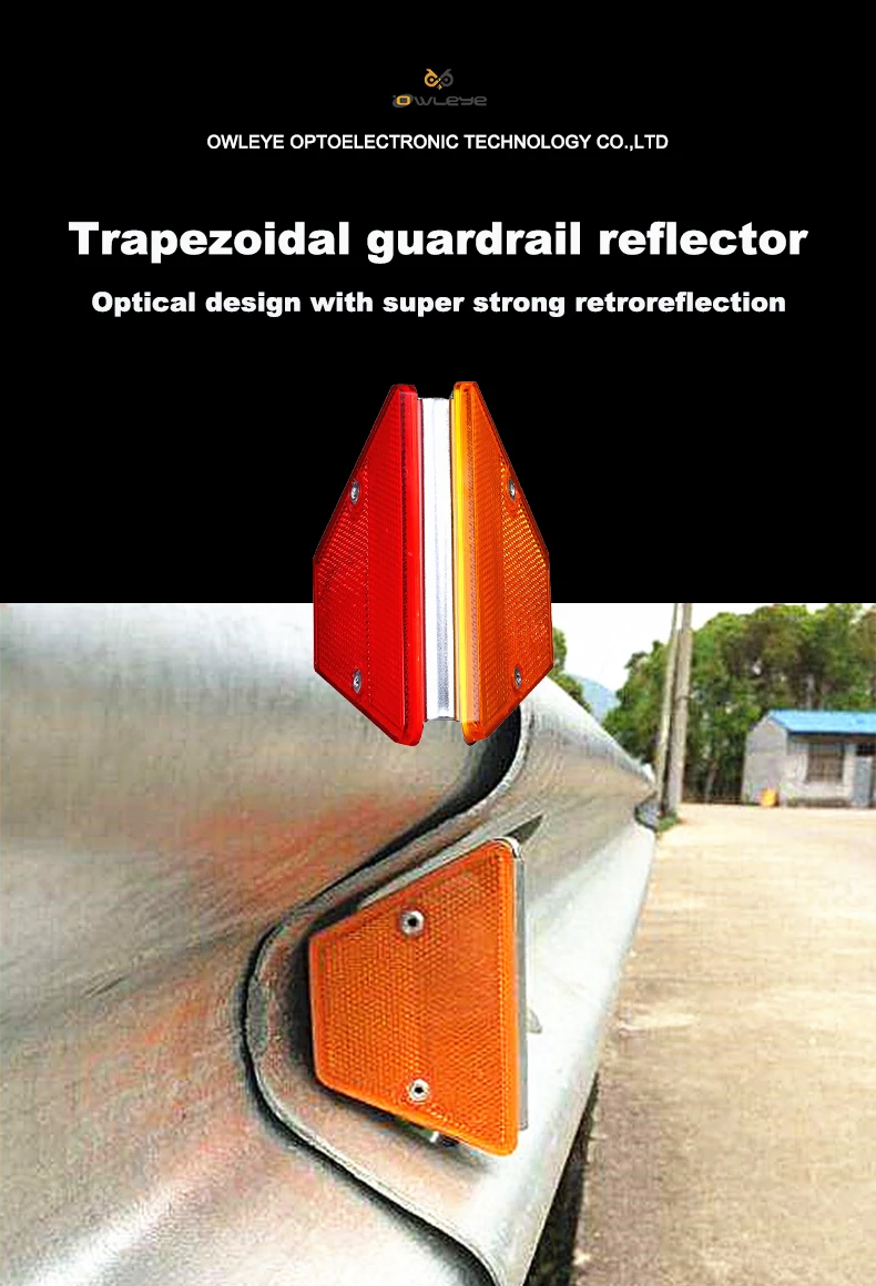 Customized PMMA Reflector W Beam Delineator for Highway Guardrails ...