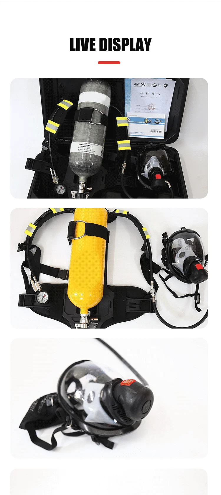 6.8L Self-Contained Breathing Apparatus for Emergency Escape
