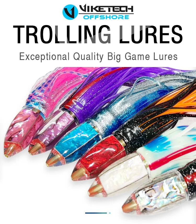 115g 9" Big Game Plastic Trolling Marlin Tuna Resin Head Lures