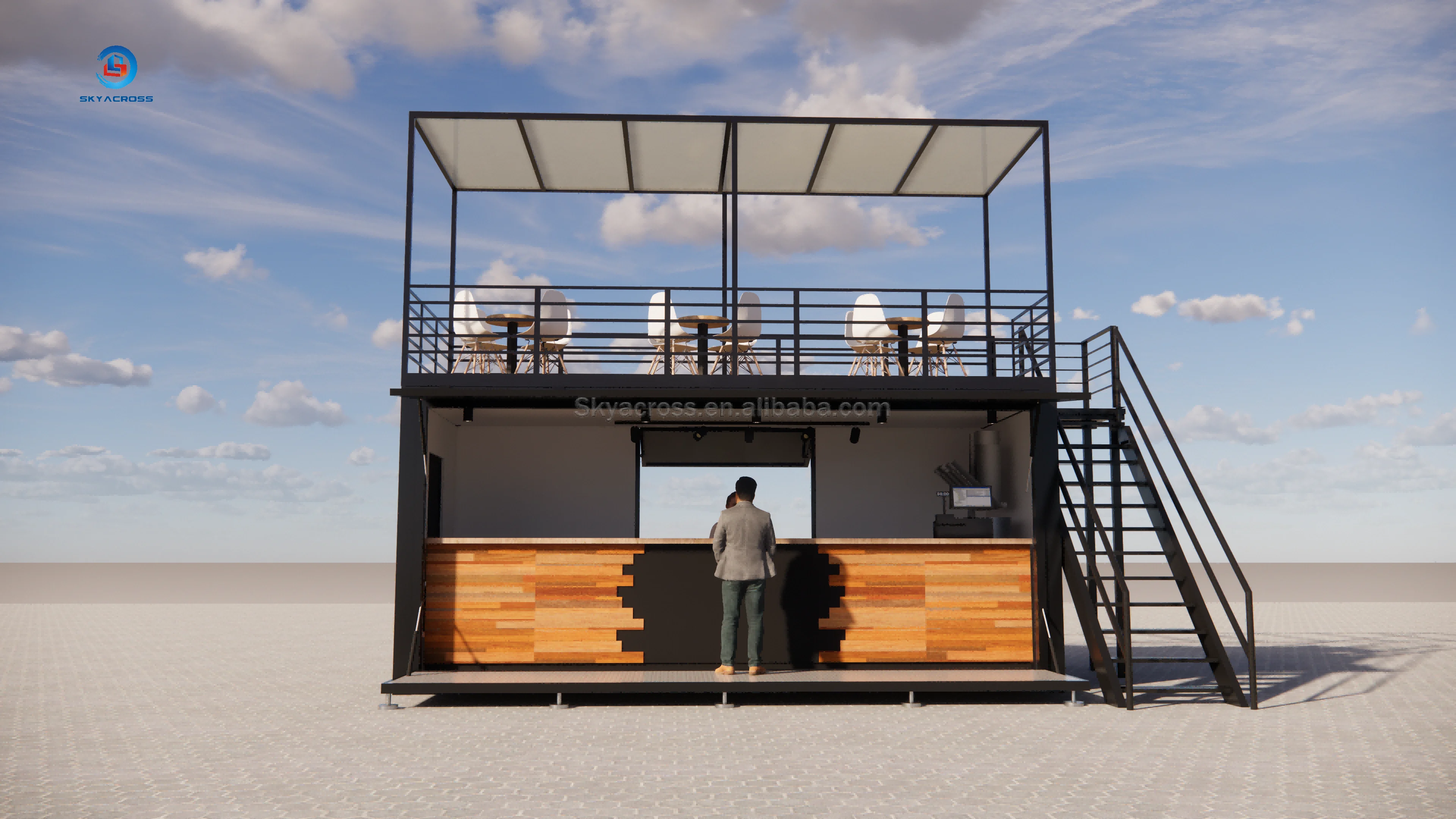 Luxury Shipping Container House - Mobile Restaurant/kiosk