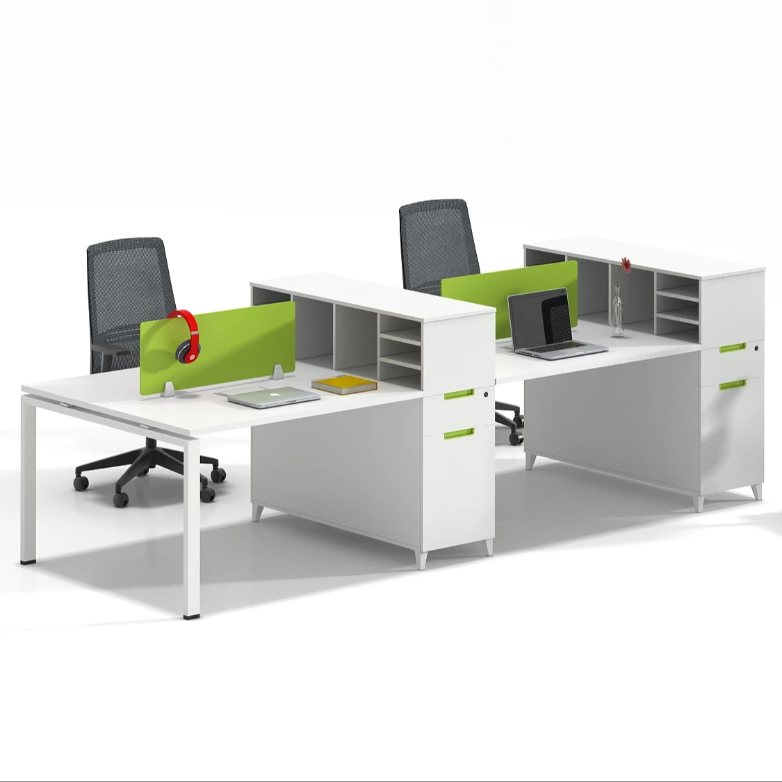 Contemporary Modular Multi-desk Office Workstation Office Furniture ...