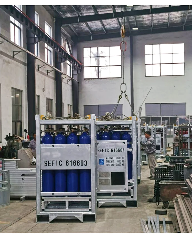 Offshore Platform DNV Gas Cylinder Rack - Industrial Gas Storage ...