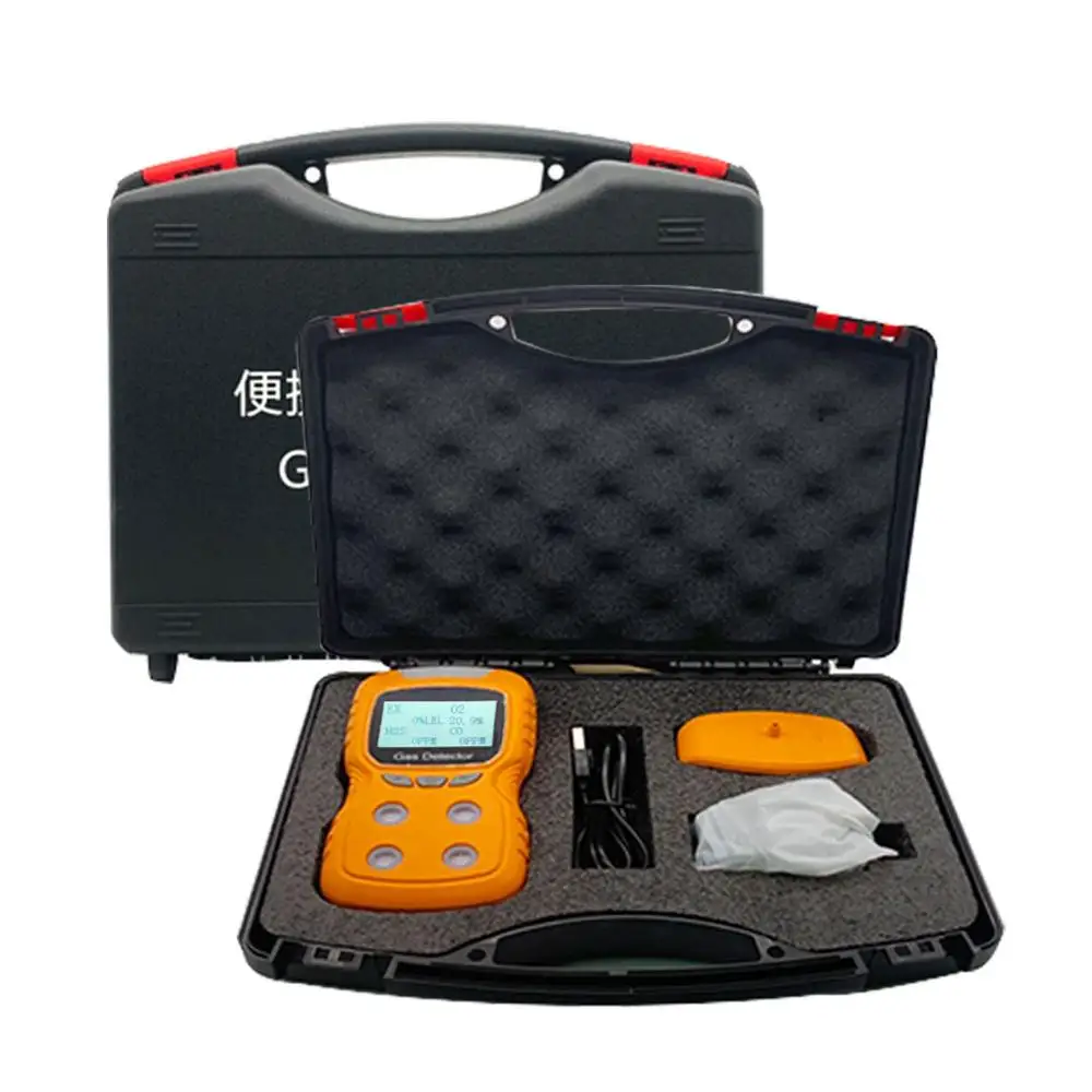 PLT840 4 in 1 LCD Display H2S/O2/CO/ Ex Portable Gas Detector
