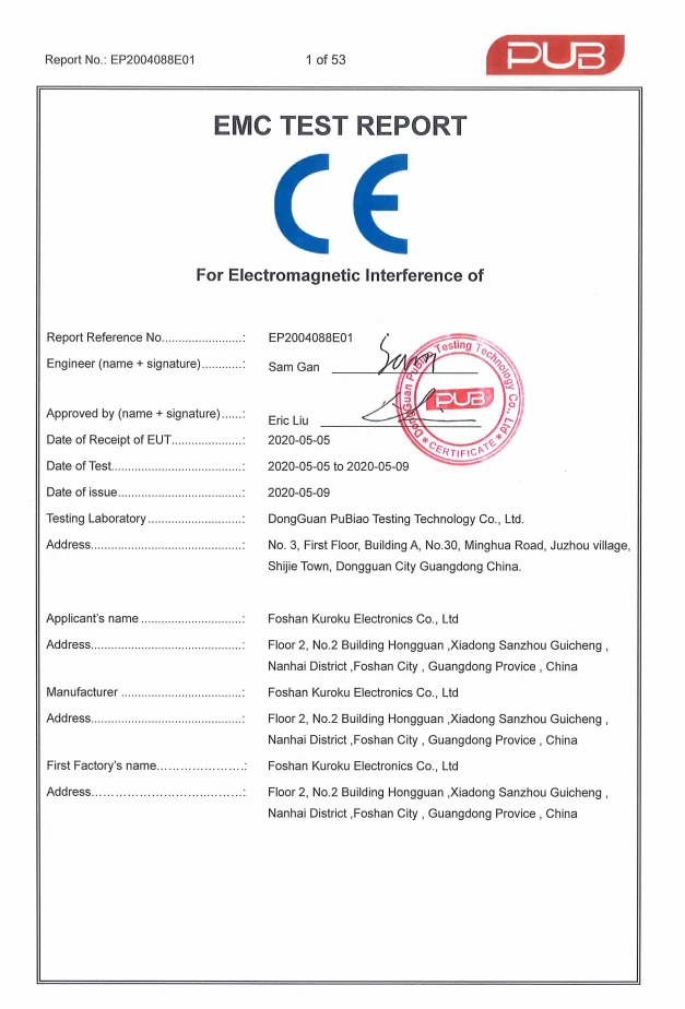Foshan Kuroku Electronics Co., Ltd.