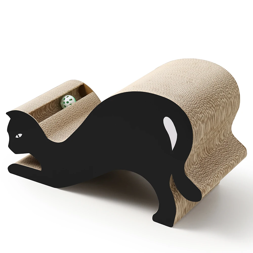 Customized Model Natural Safety Cardboard Cat Scratcher With Built-in ...