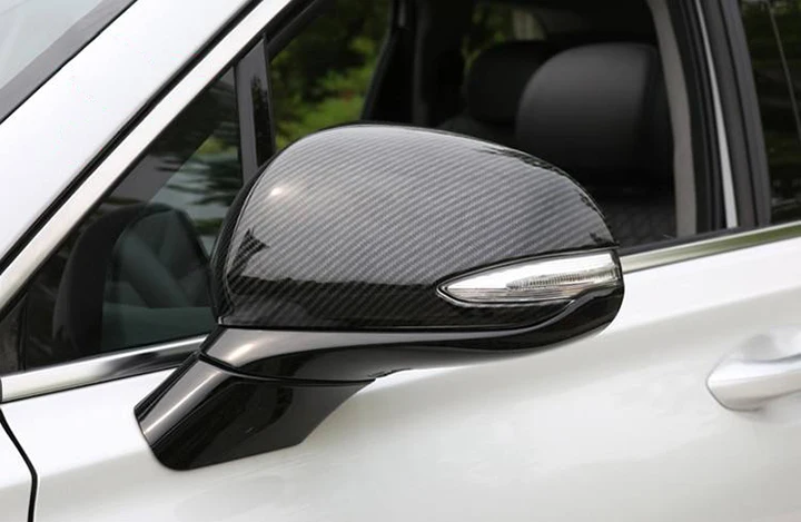 Abs Plastic Side Rear View Wing Mirror Covers For Hyundai Santa Fe (tm ...