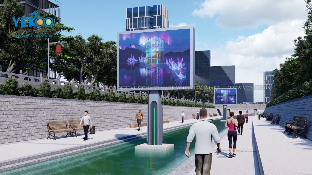 Street Digital Billboard Outdoor P4 Led Screen Display Video Billboard ...